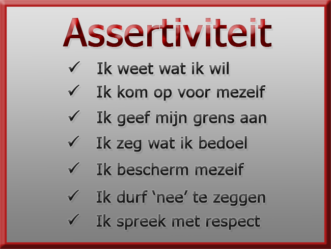 assertiviteitstraining :: Zichtbaar